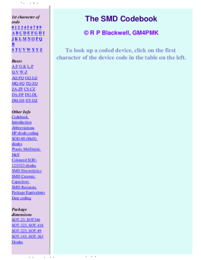 THE SMD CODE BOOK 2 . Electronic Components Datasheets SMD Code`s ...