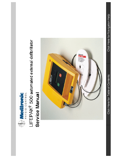 Medtronic Lifepak 500 - Service manual . Various Defibrillators and ...