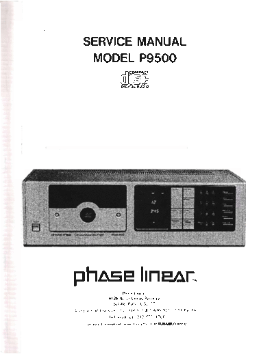 Phase-Linear-P-9500-Service-Manual . Rare and Ancient Equipment PHASE ...